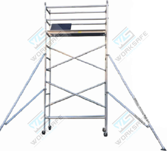Aluminium Tower 2.0l x 0.73w x 4.9m High | Worksafe Scaffolding