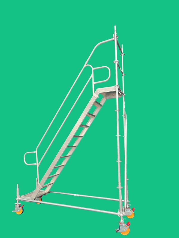 Rolling Platform w Stairs 2.2+m | Worksafe Scaffolding